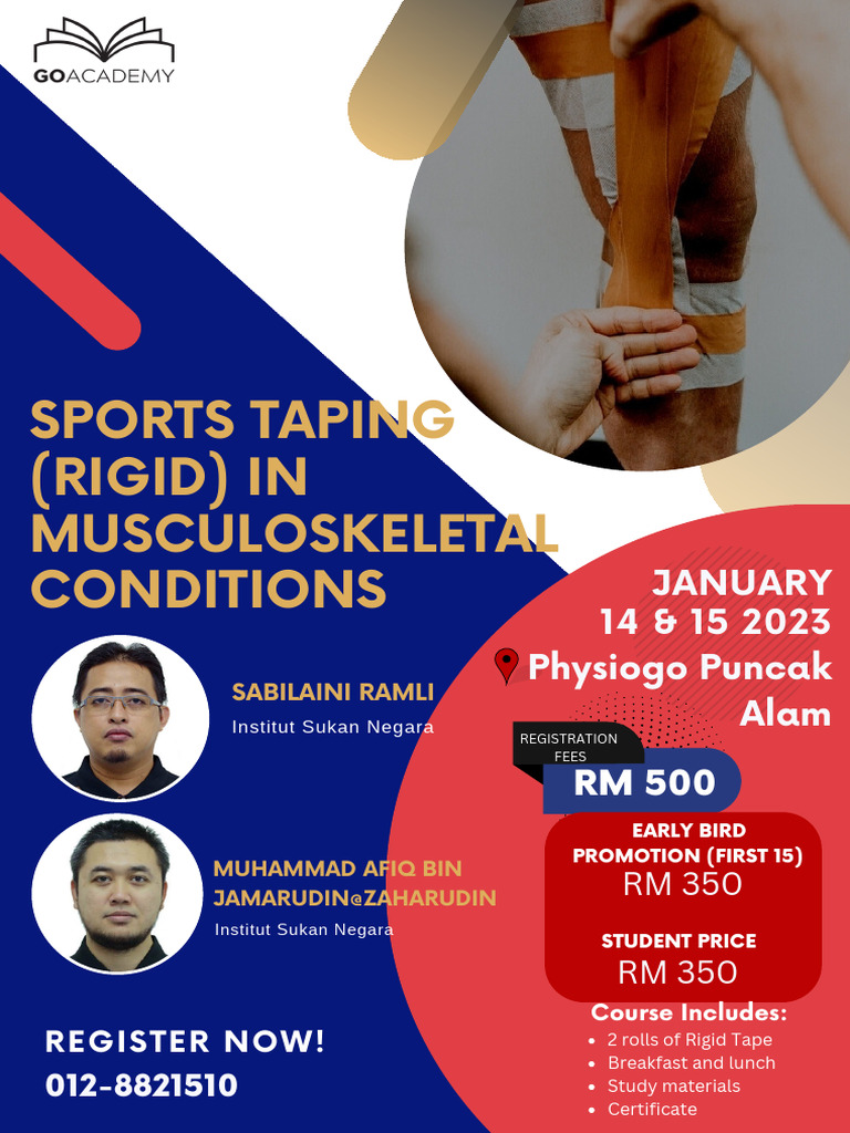 Sports TAPING (RIGID) IN MUSCULOSKELETAL CONDITIONS | PDF