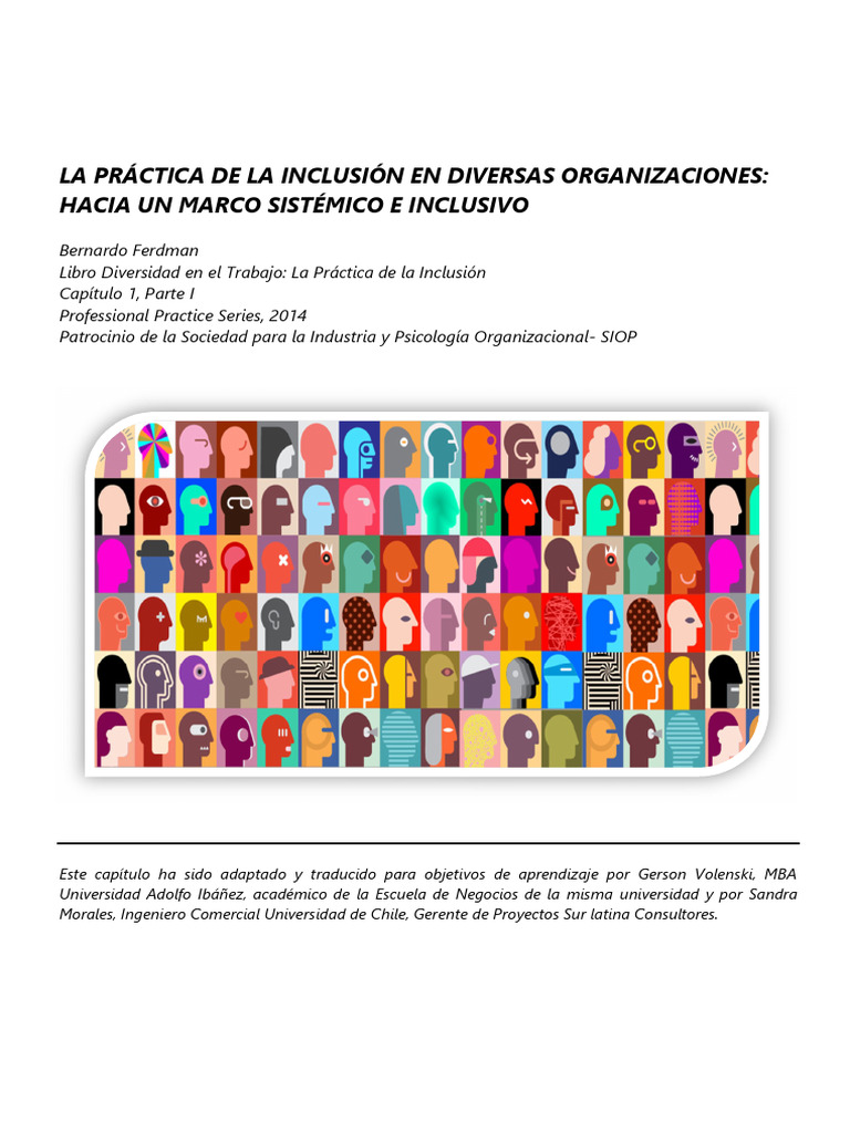 La Práctica de La Inclusión Cap1 Parte1 Ferdman 2014 | PDF