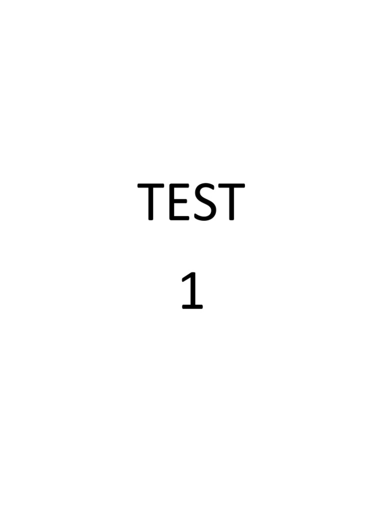 English Test 1 Full | PDF
