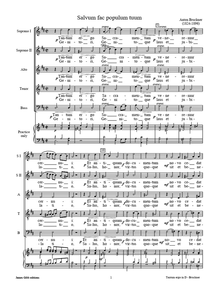 Tantum Ergo 5 Bruckner | PDF