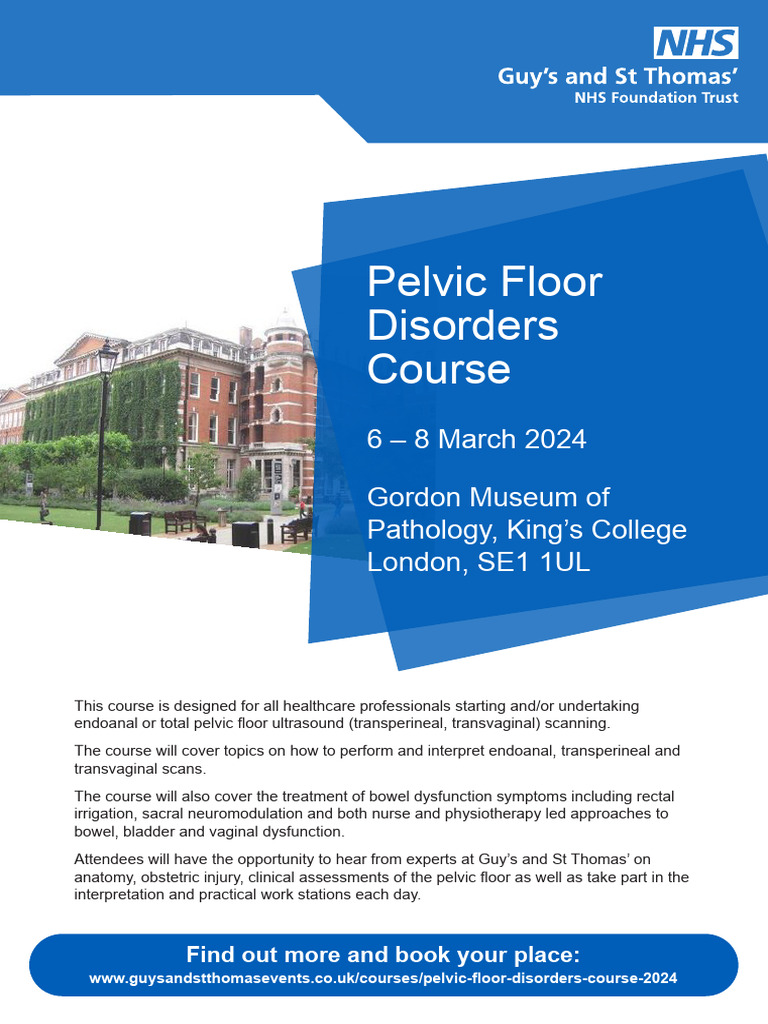 13187N Pelvic Floor Disorders Conference Flyer 2024 V3 | PDF