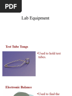 Common Laboratory Apparatus and Uses | PDF | Amorphous Solid | Tools