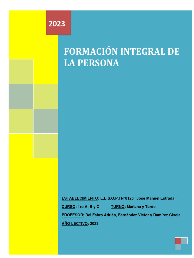 CONTENIDOS PRIORITARIOS de FIP 1ro TM y TT | PDF CONTENIDOS PRIORITARIOS de FIP 1ro TM y TT | PDF