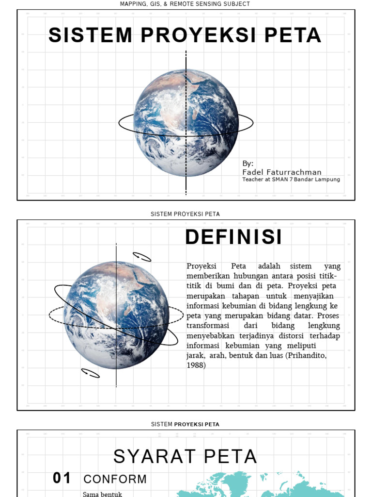 Sistem Proyeksi Peta | PDF