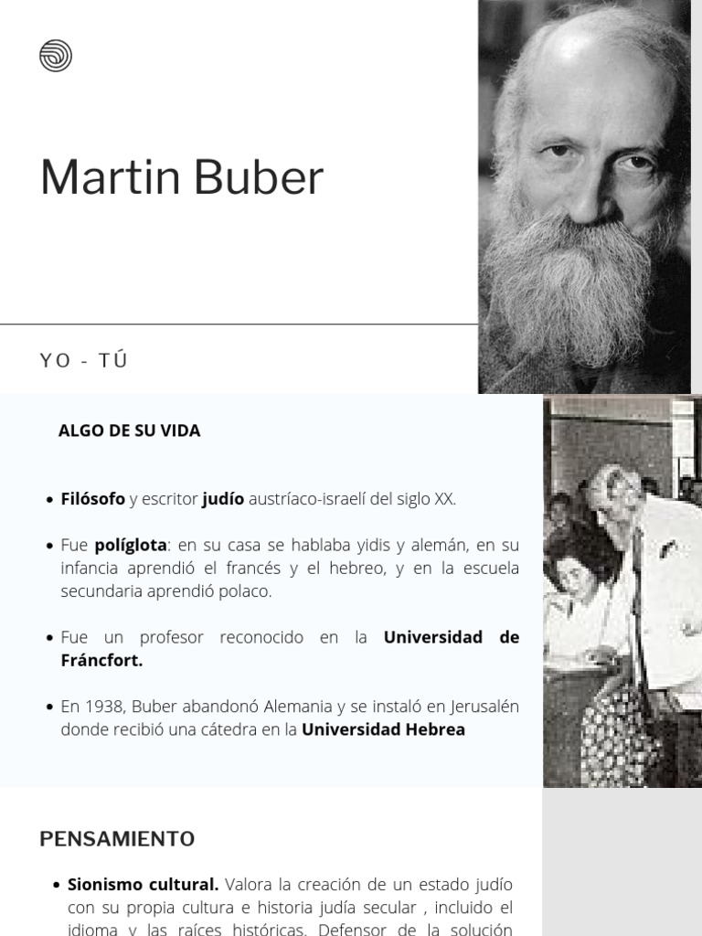 Filosofía de Martin Buber: Yo-Tú | PDF | Ciencias sociales