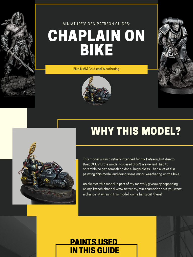 Chaplain On Bike 2 - NMM Gold and Base On Bike | PDF | Color | Graphic Design