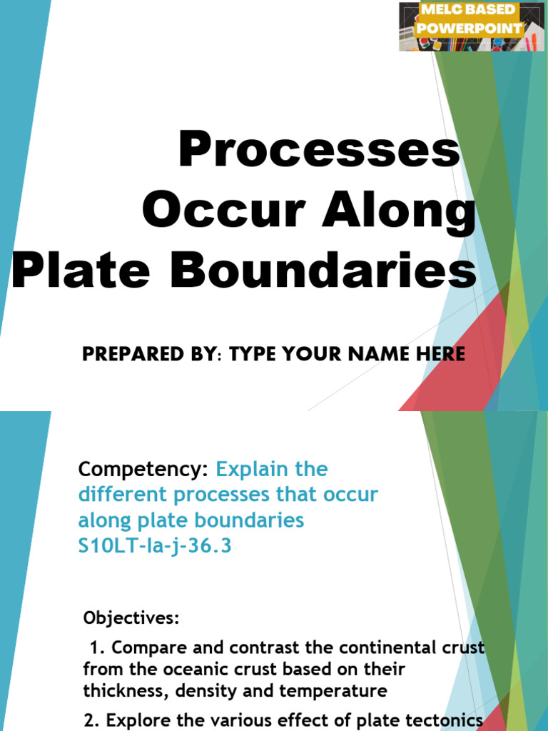 G10 Science Q1- W6 Tectonic Boundaries | PDF | Plate Tectonics | Earth ...