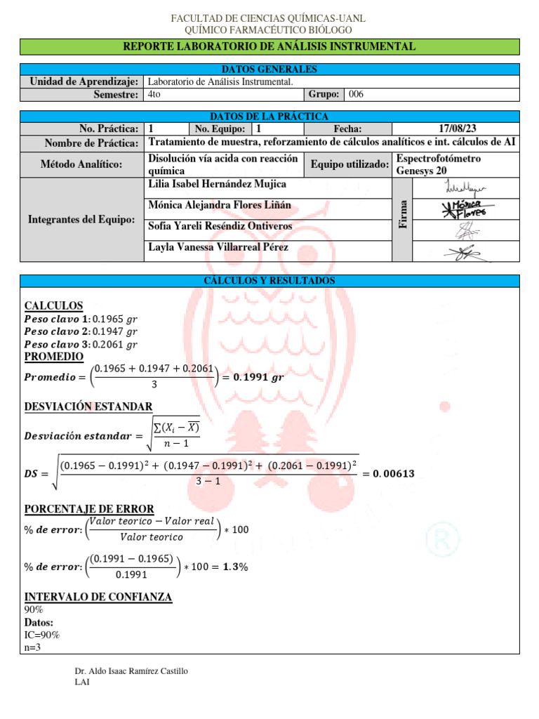 Reporte Practica 1 - Eq1 | PDF