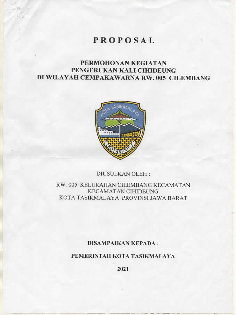 Proposal Sungai | PDF
