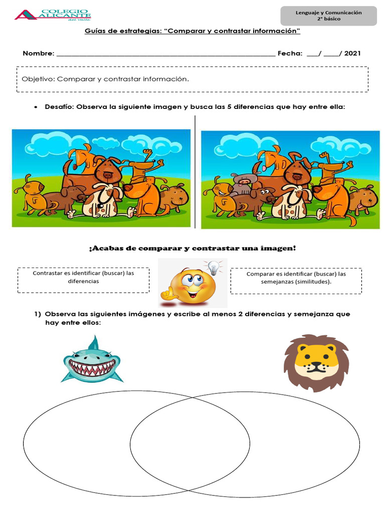 Comparar y Contrastar para Niños | PDF