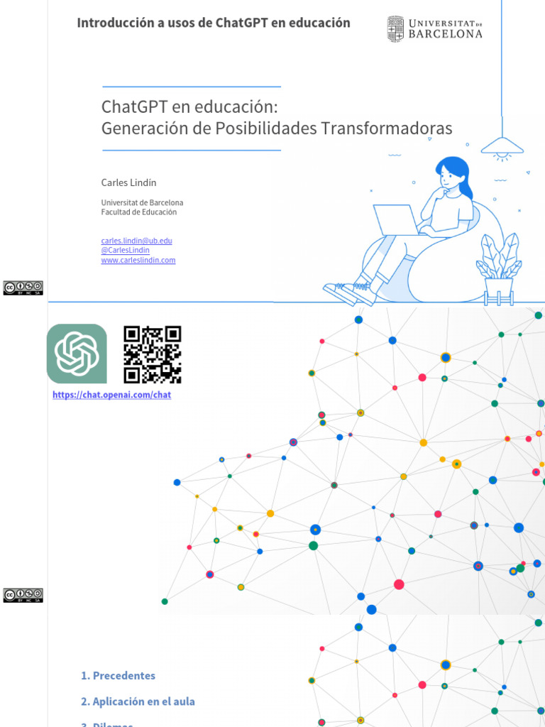 Presentacion Carles Lindin ChatGPT Educacion ESP | PDF | Evaluación | Salón de clases