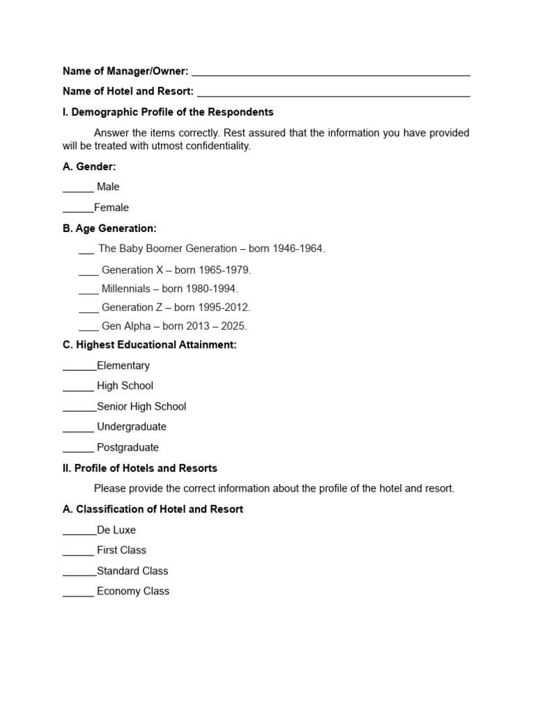 Questionnaire about waste management | PDF