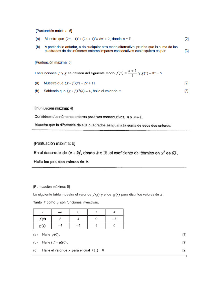 Guia 1 Funciones Binomio Progresiones | PDF