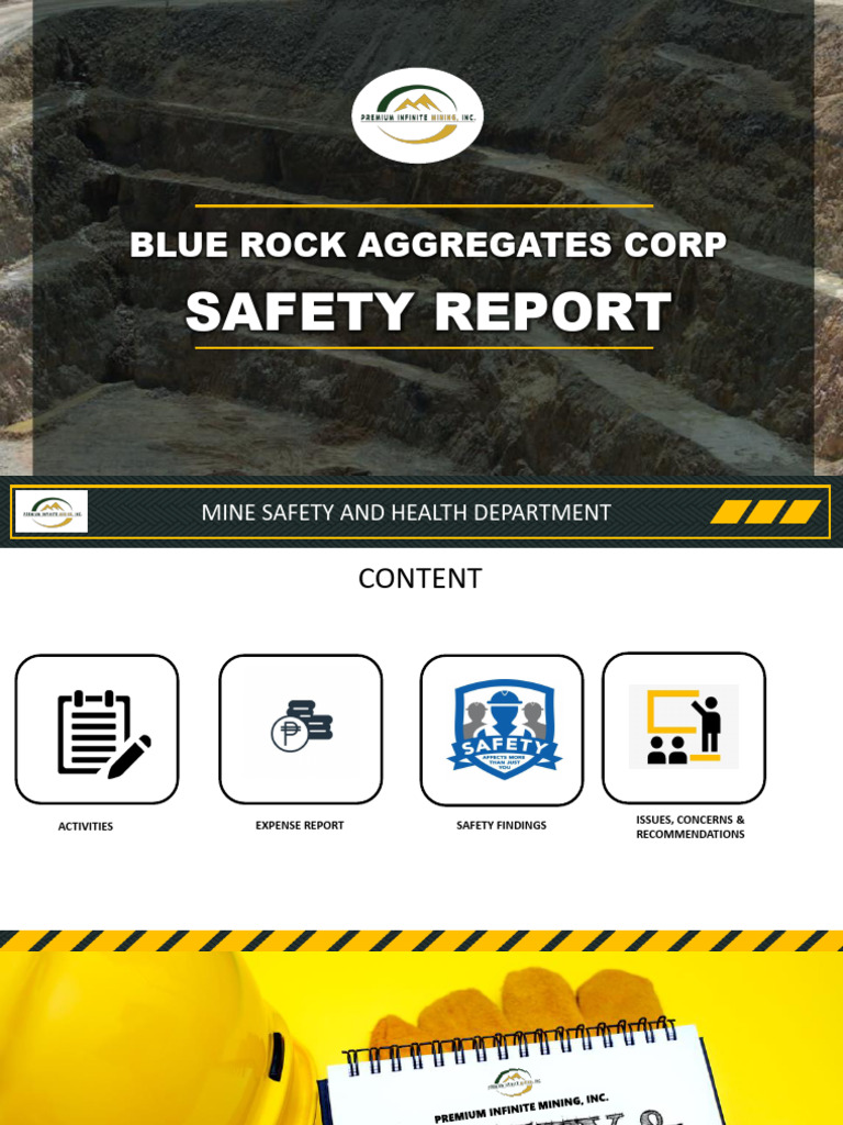 Blue Rock Aggregates Safety Report | PDF | Occupational Safety And ...