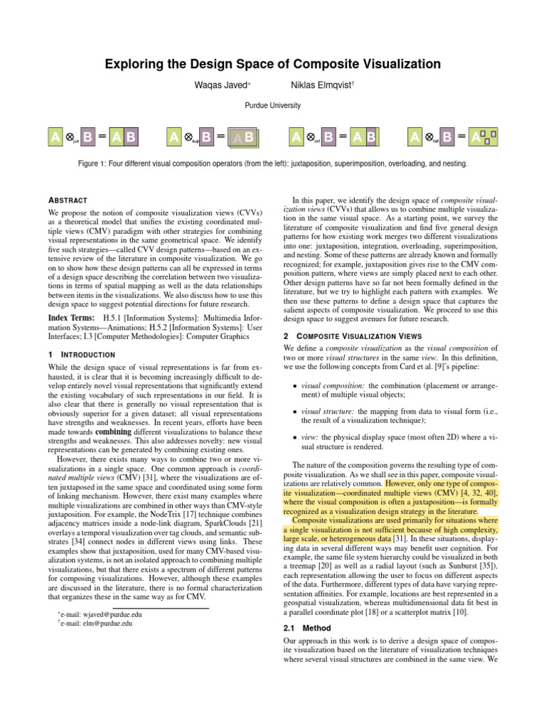 2012 DesignSpace Compvis | PDF | Visualization (Graphics) | Scatter Plot