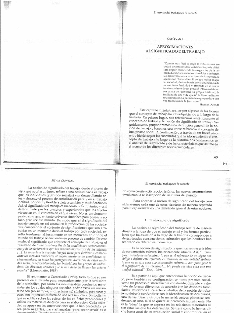 Grinberg, S. M. (2003) - Aproximaciones Al Significado Del Trabajo. en ...