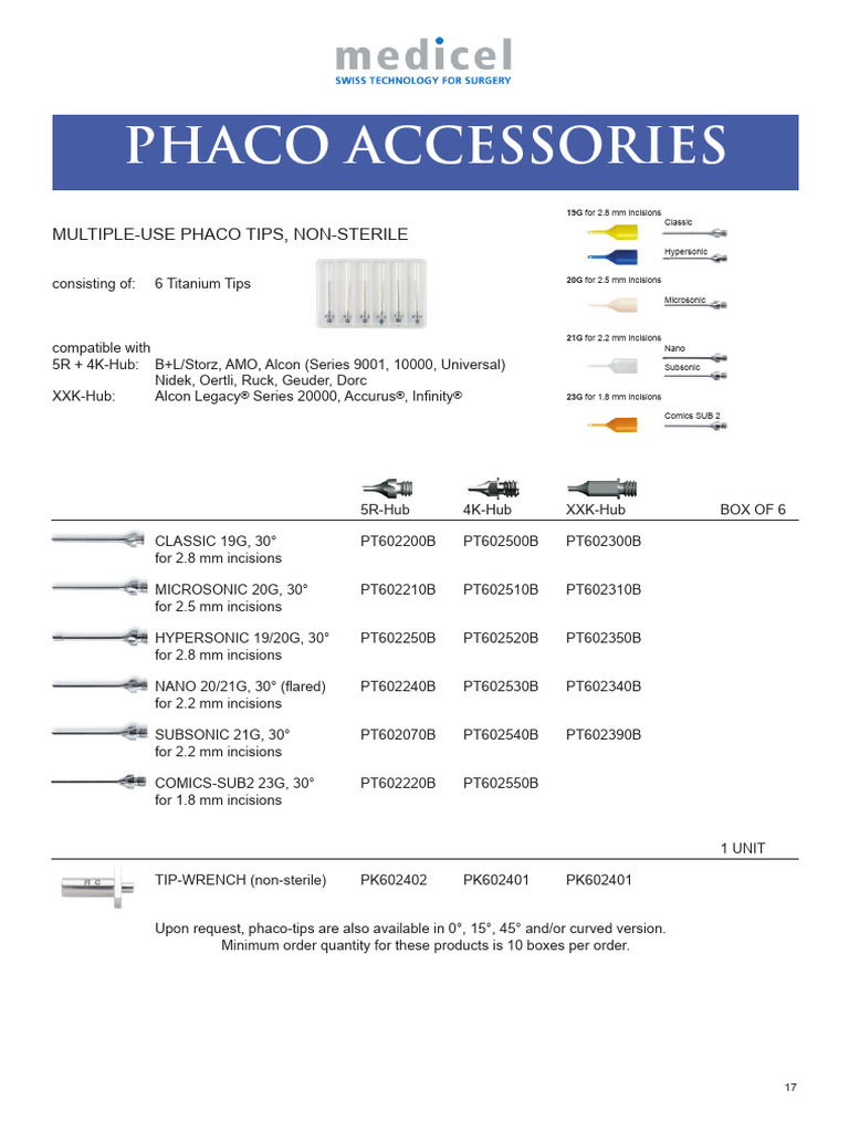 Phaco Tips, Reusable | PDF