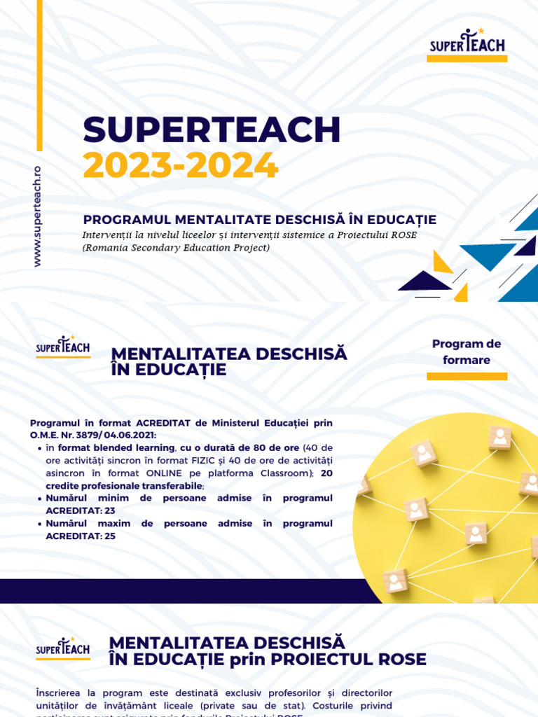 Informații Program MDE ROSE | PDF