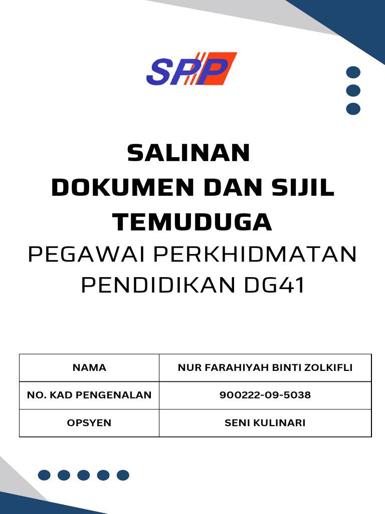 Dokumen Dan Sijil Temuduga | PDF