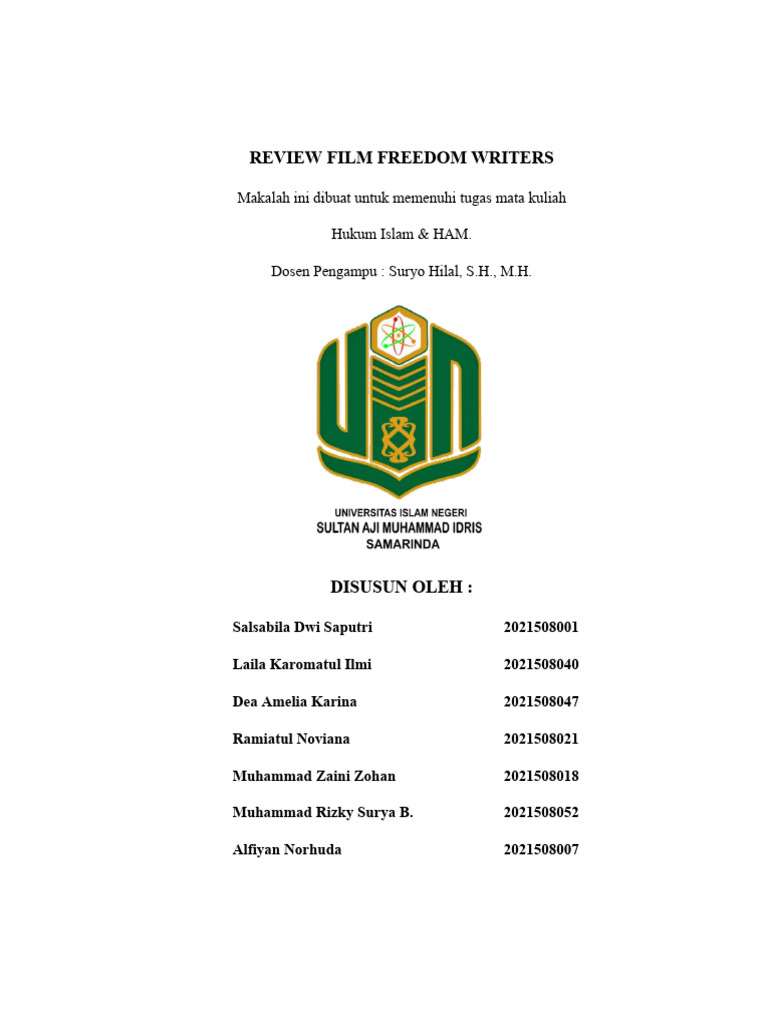 REVIEW FILM FREEDOM WRITERS Unfixed | PDF | Politik | Ilmu Sosial