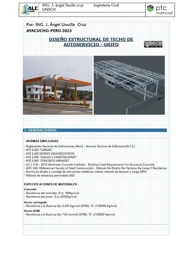 Diseño Estructural de Techo para Grifo | PDF