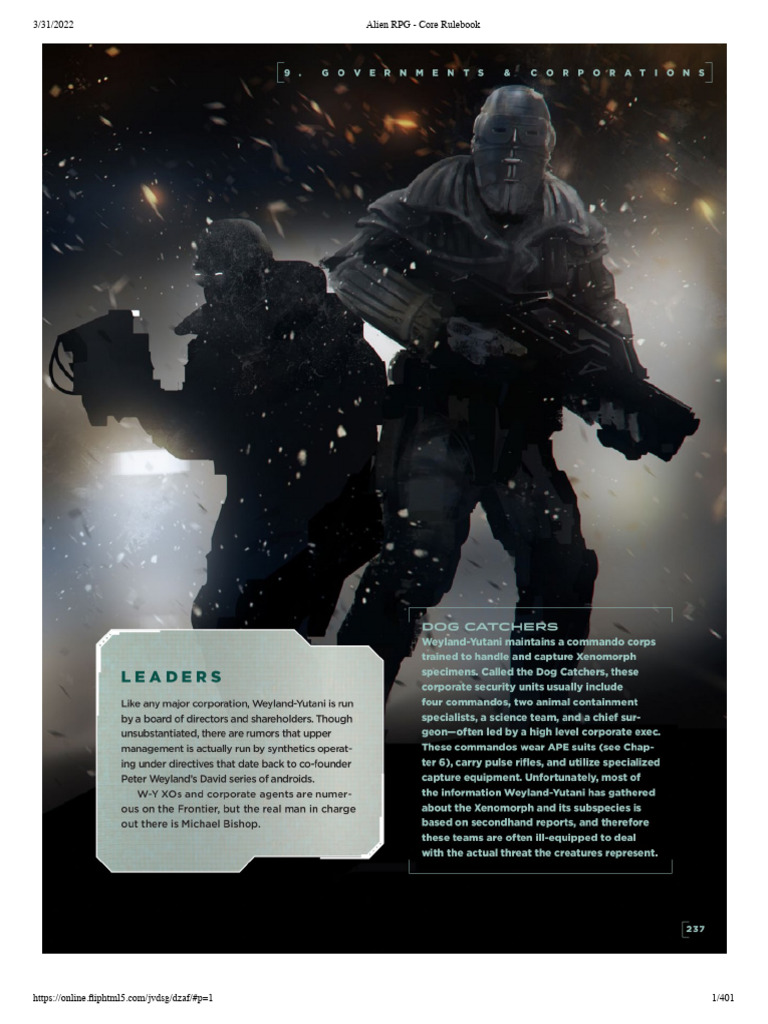 Alien RPG - Core Rulebook | PDF