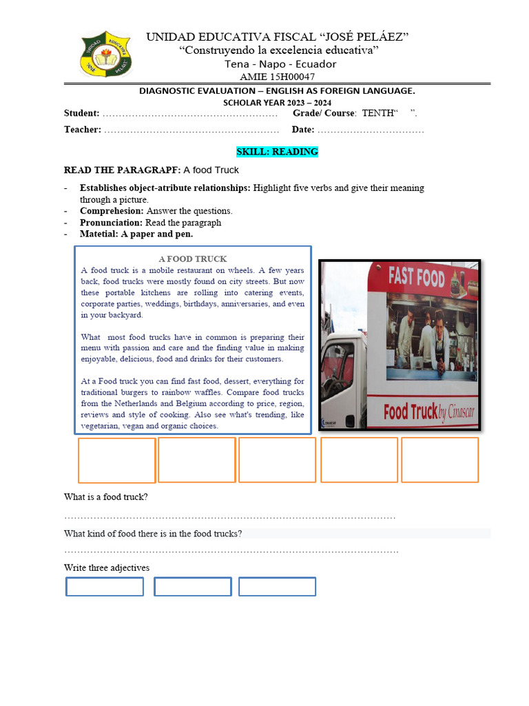 Diagnostic Evaluation: English Skills 2023 | PDF | Career & Growth ...