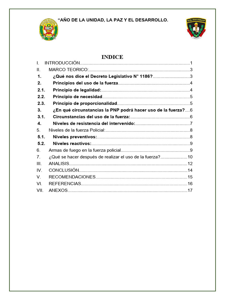 Uso de la Fuerza en la PNP | PDF | Policía | Justicia