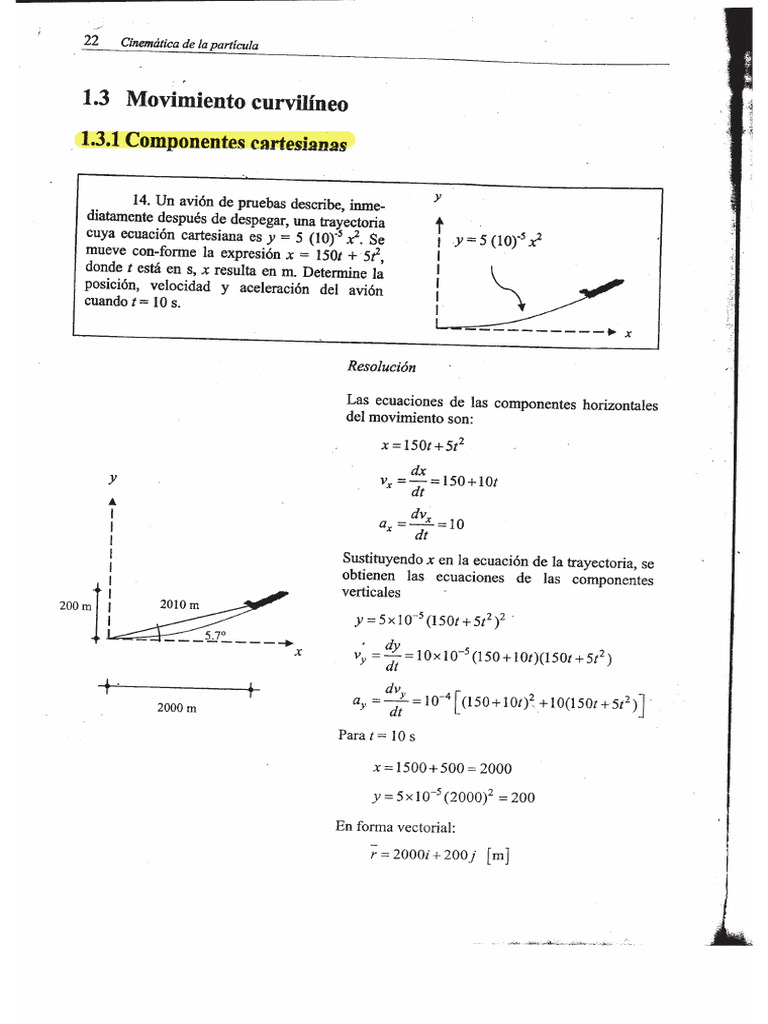 Ejercicios Resueltos de Cinematica | PDF