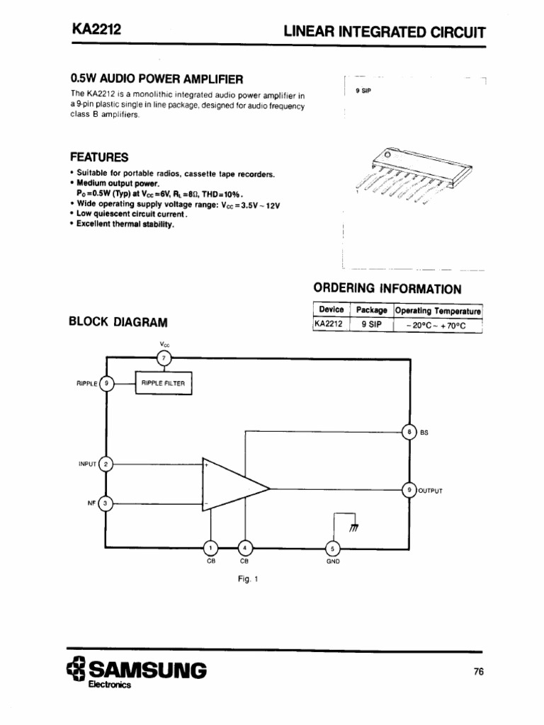 KA 2212 Datasheet | PDF