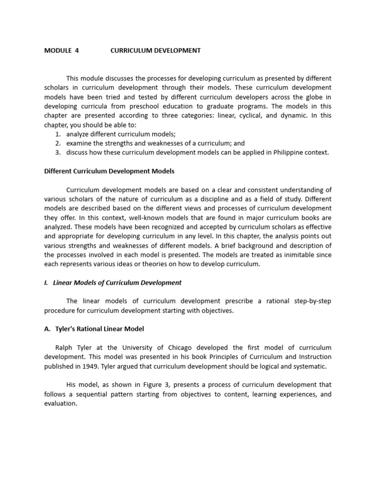 ProfEd 9 MOD 4 CURRICULUM DEVELOPMENT | PDF