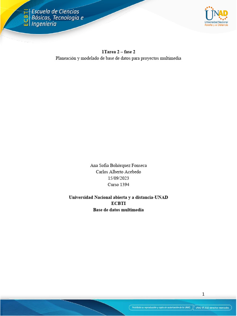 Modelado de BD para Proyectos Multimedia | PDF | Bases de datos | Multimedia