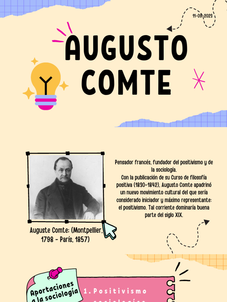 Augusto Comte Presentación | PDF