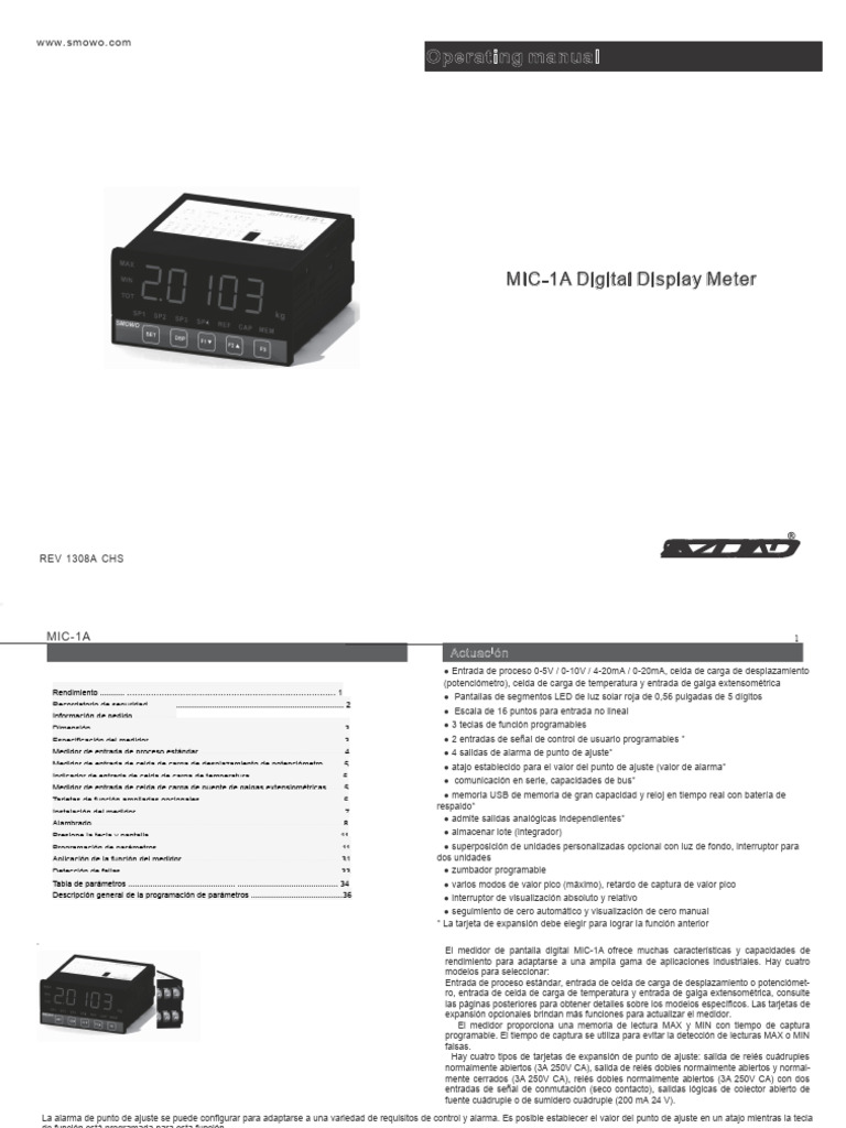 MIC 1AB Spanish | PDF | Relé | Electricidad