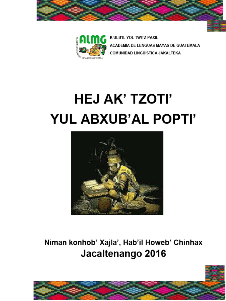 Glosario Popti' de la Academia de Lenguas Mayas | PDF