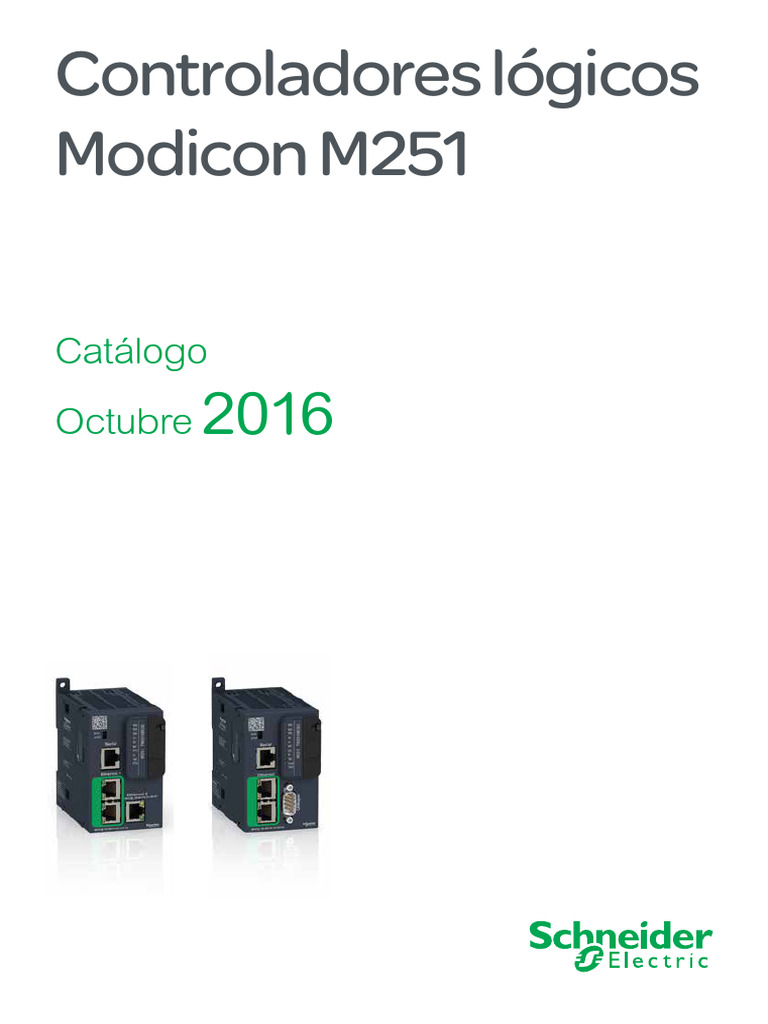 Catálogo - Controladores Lógicos Modicon M251 | PDF