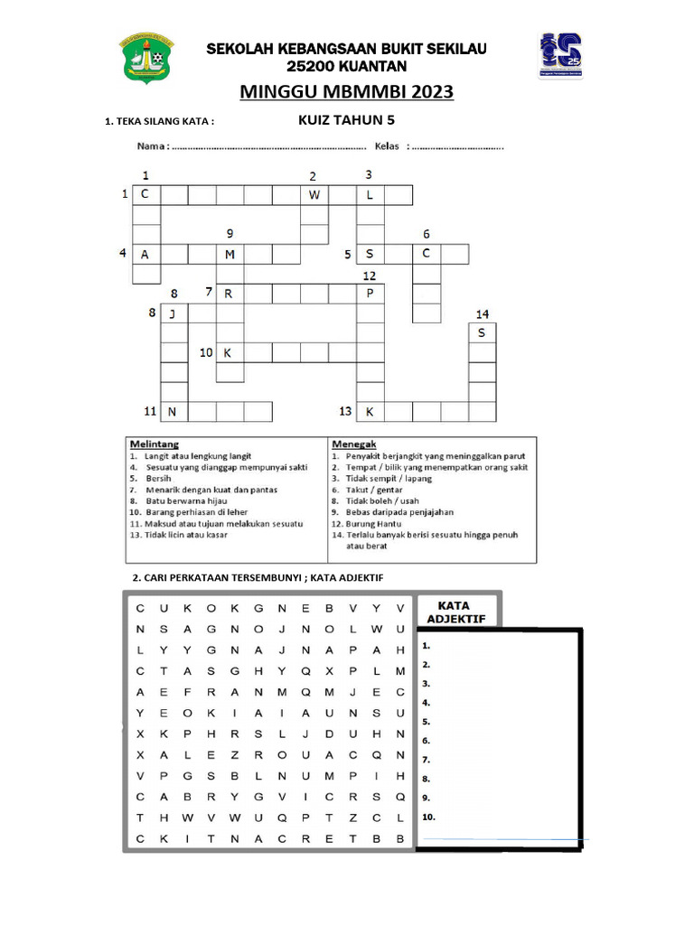Kuiz Minggu Mbmmbi 2023 | PDF