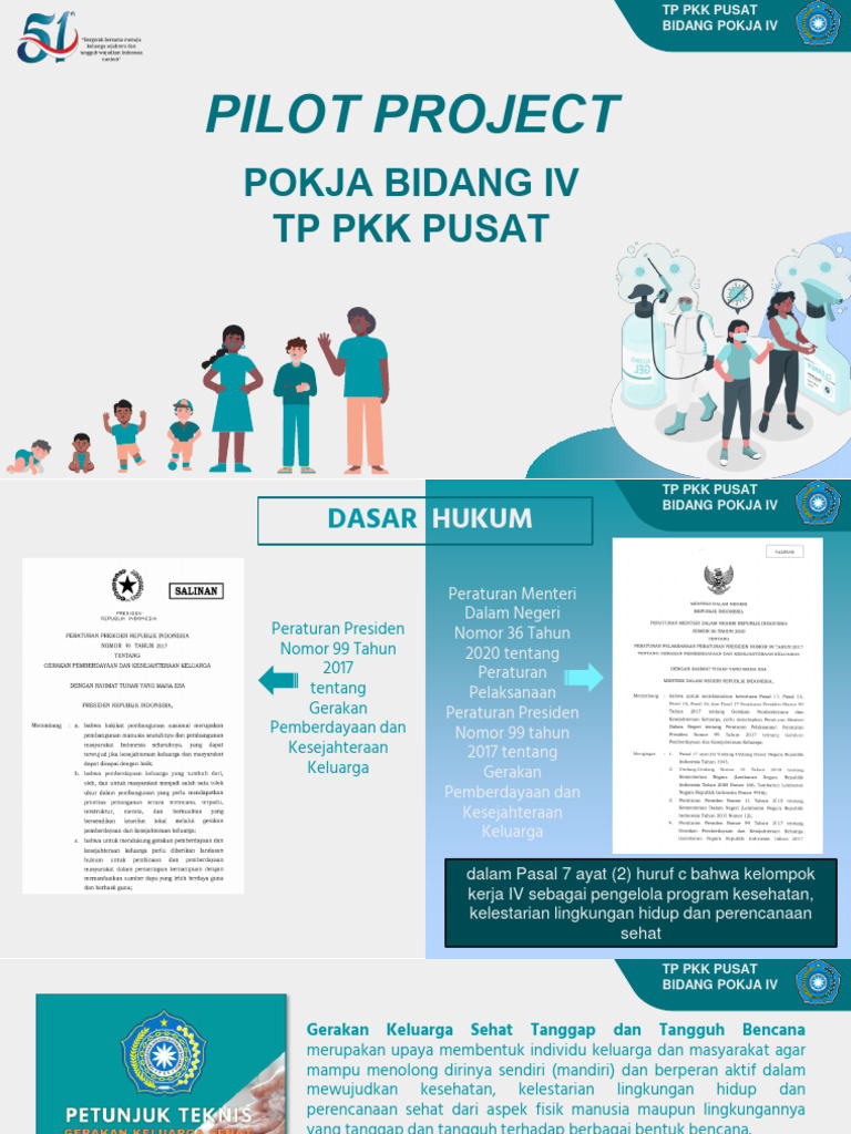 Paparan 15 Feb 2023-Pilot Project Bidang IV TP PKK Pusat - V2 | PDF | Kesehatan Holistik