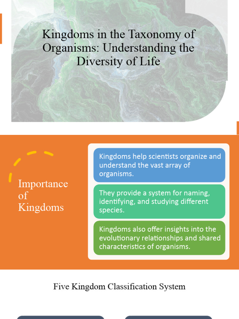 Kingdoms in The Taxonomy of Organisms | PDF | Fungus | Plants