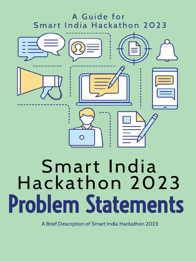 Problem Statements - Smart India Hackathon 2023 | PDF