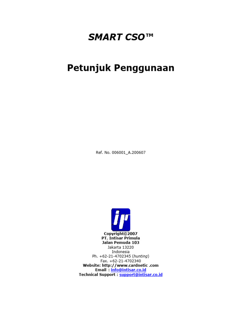 I - Smart Cso Manual - A | PDF | Computing | Information Technology Management