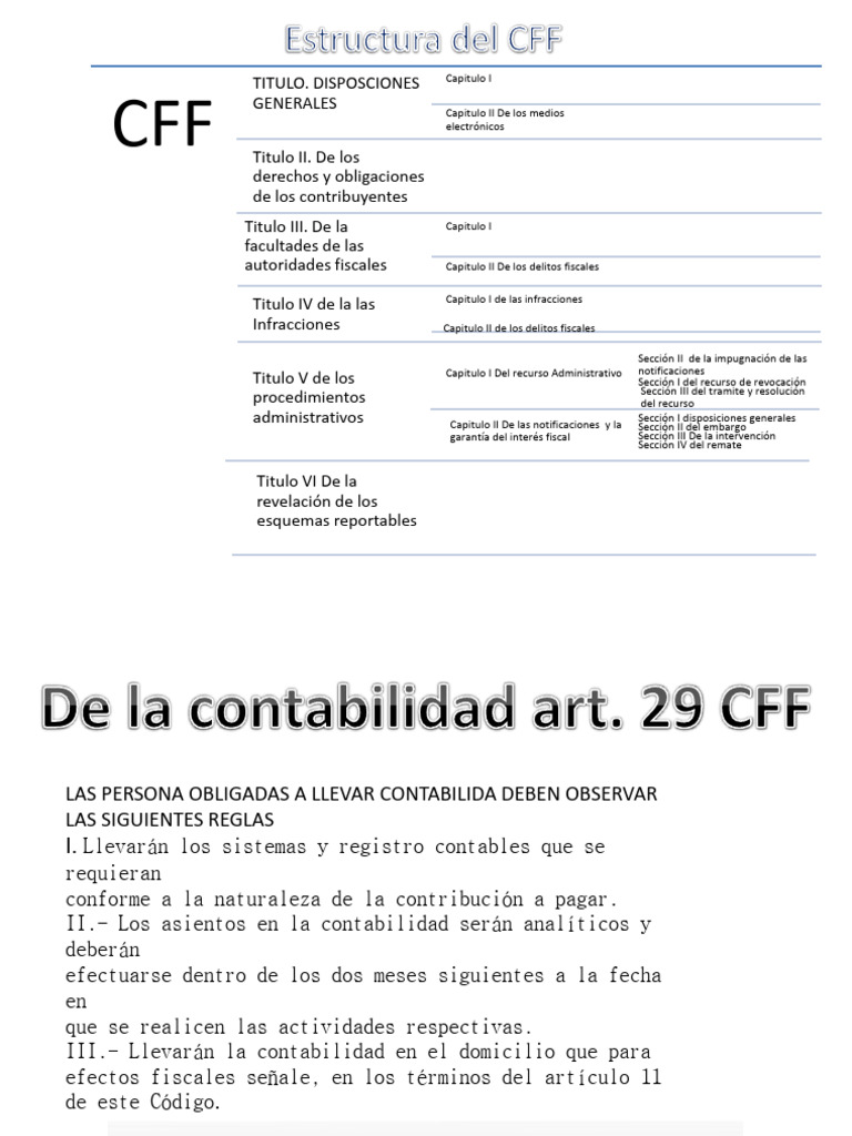 Estructura Del CFF | PDF | Contabilidad