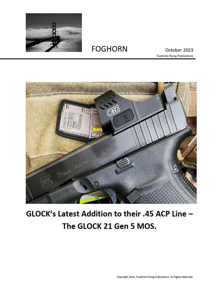 GLOCK NEW G21 Gen 5 MOS | PDF | Tools | Equipment