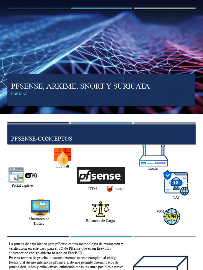 Pfsense, Arkime, Snort y Suricata | PDF