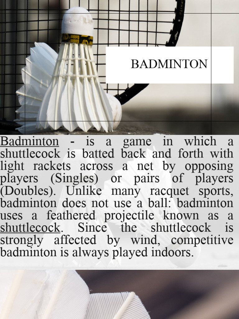 All About BADMINTON | PDF | Referee | Games Of Physical Skill