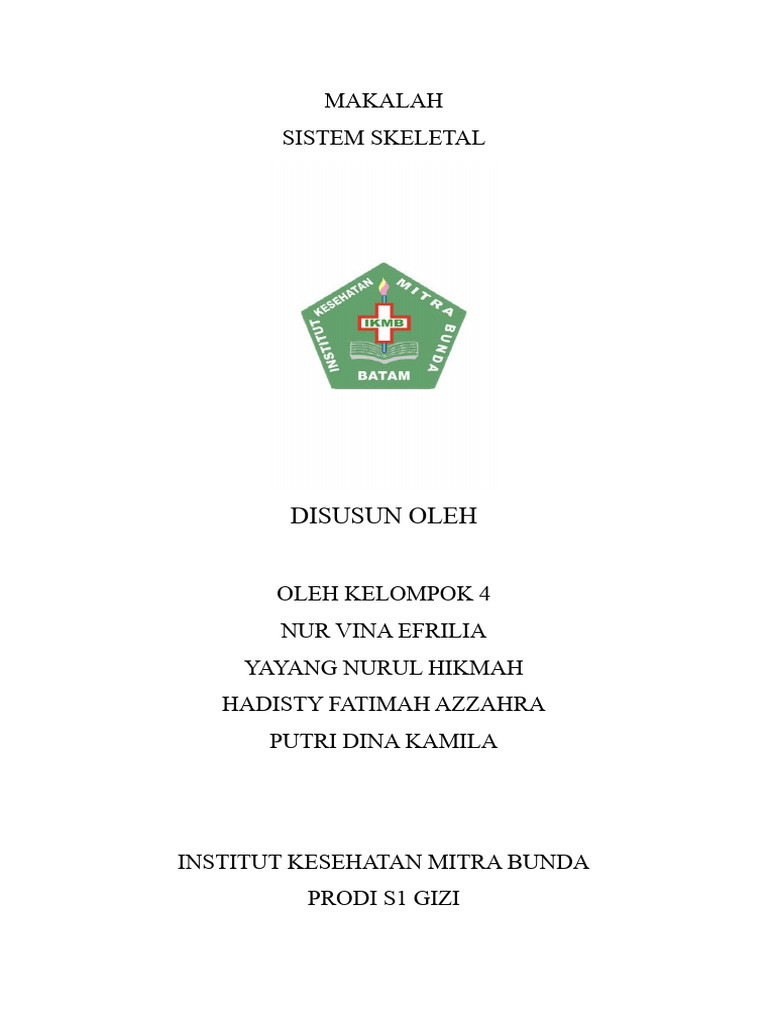 Makalah Sistem Skeletal Kel. 4 | PDF
