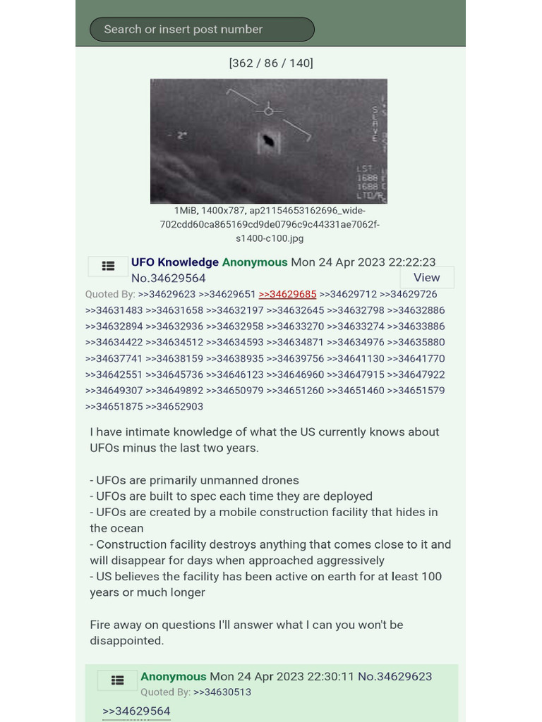 4chan Ufo Whistleblower | PDF