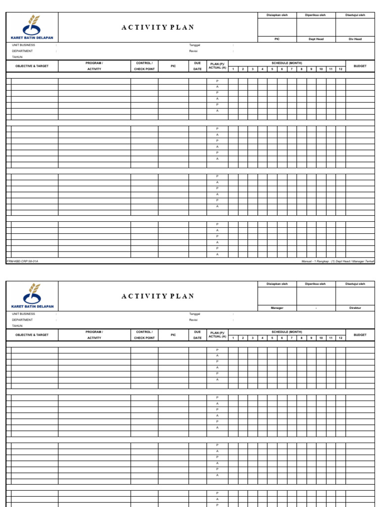 Activity Plan | PDF