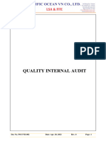 Internal Audit IMS Checklist | PDF | Audit | Internal Audit