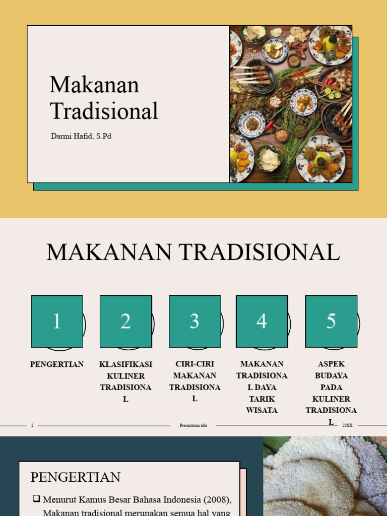 Prosentase Makanan Tradisional | PDF